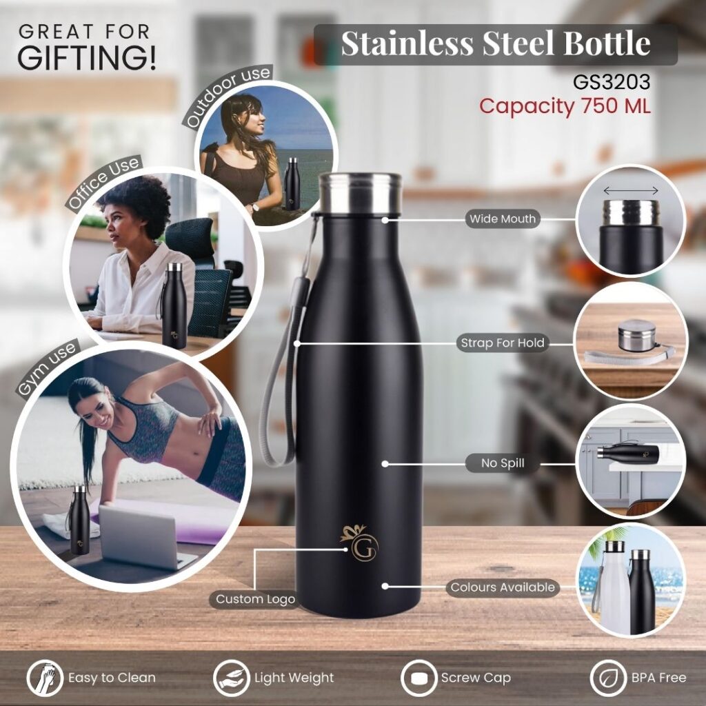 High-Quality Stainless Steel Water Bottles for Corporate Gifting